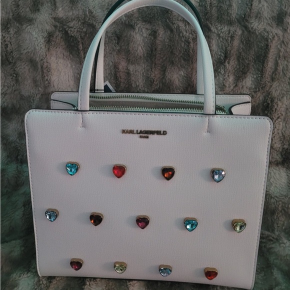 Karl Lagerfeld | Bags | Nwt Karl Lagerfeld Maybelle White Rainbow ...